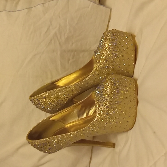 Mascotte | Shoes | Mascotte Gold Heels | Poshmark